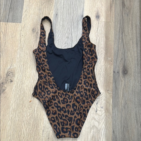 Kendall & Kylie | Swim | Leopard Print Low Back Onepiece Swimsuit ...
